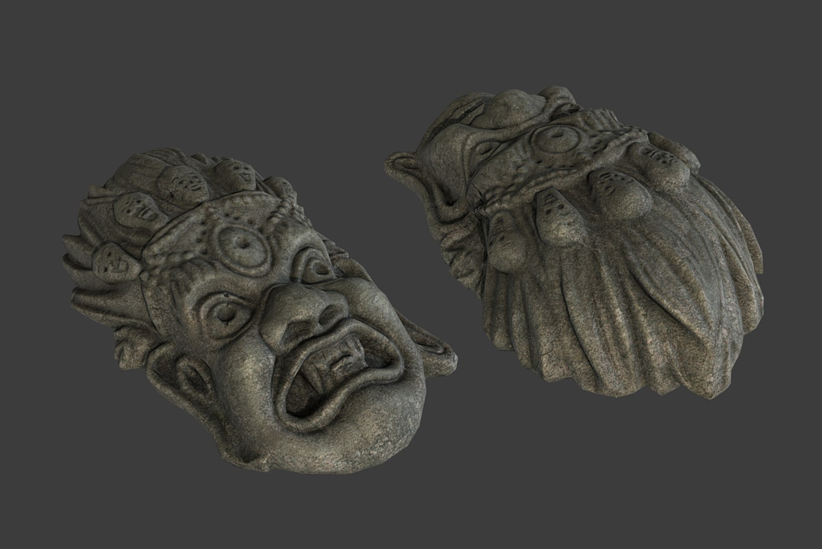 Tribal masks pack 3D model - TurboSquid 1205331