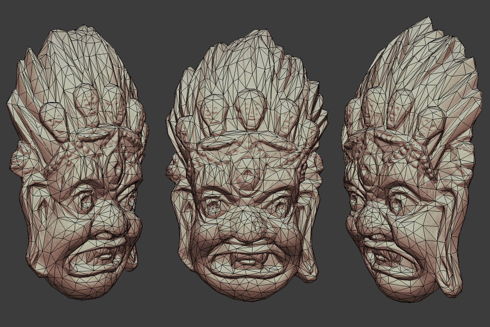 Tribal masks pack 3D model - TurboSquid 1205331