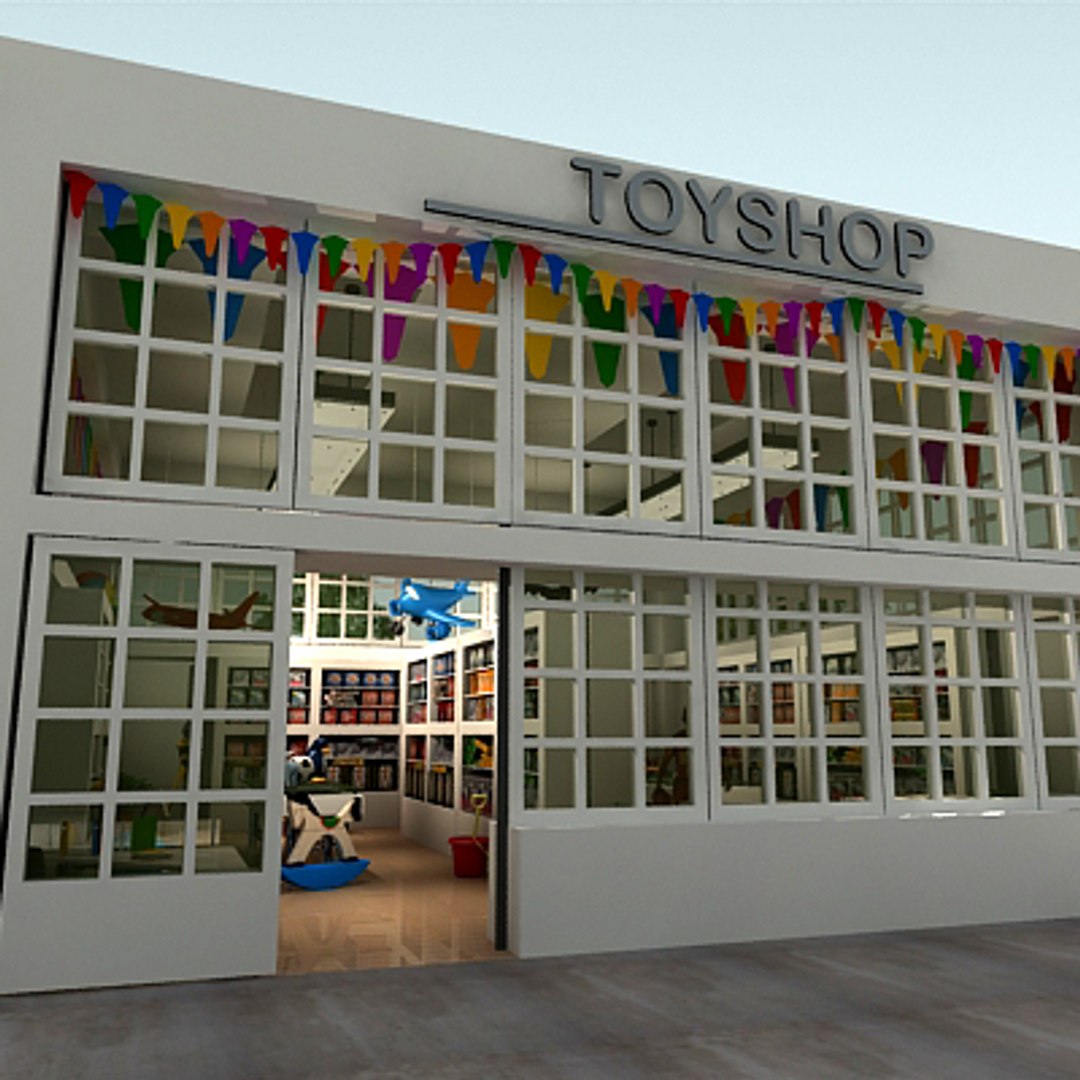 3ds Max Toy Shop Interior