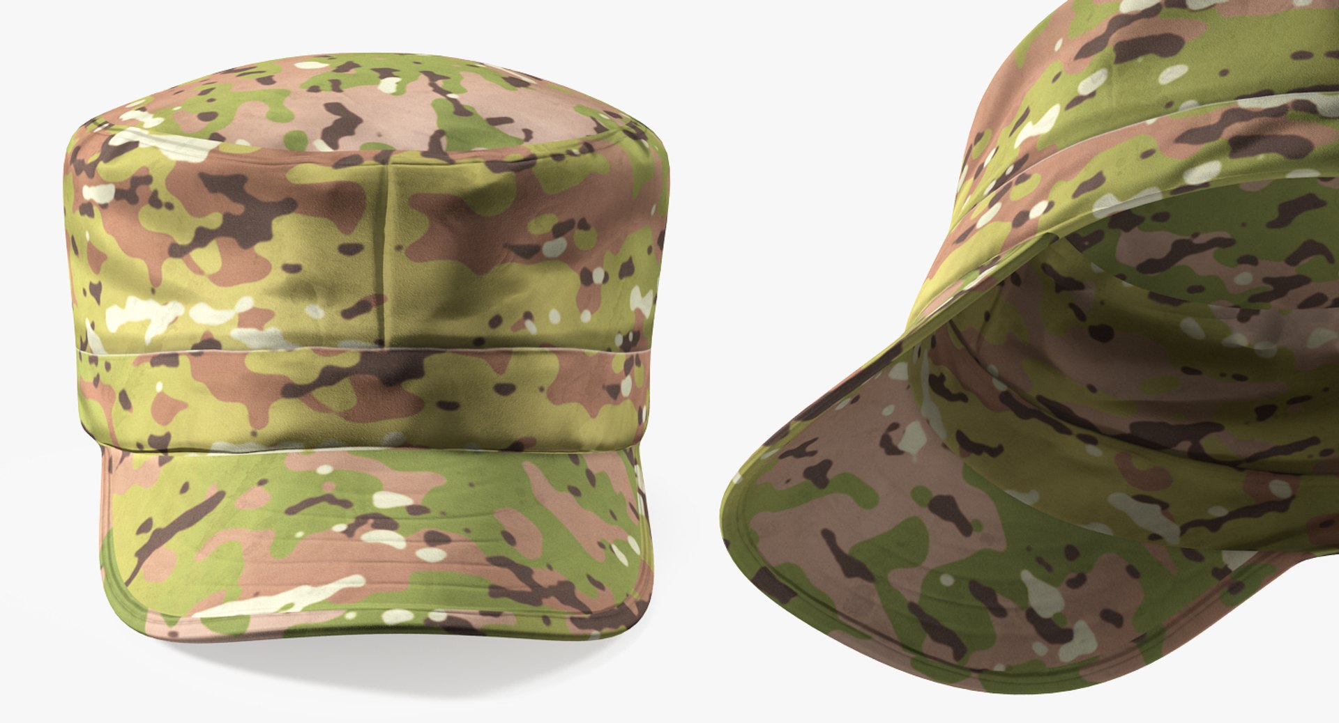 3D Army Camouflage Hat - TurboSquid 1417937