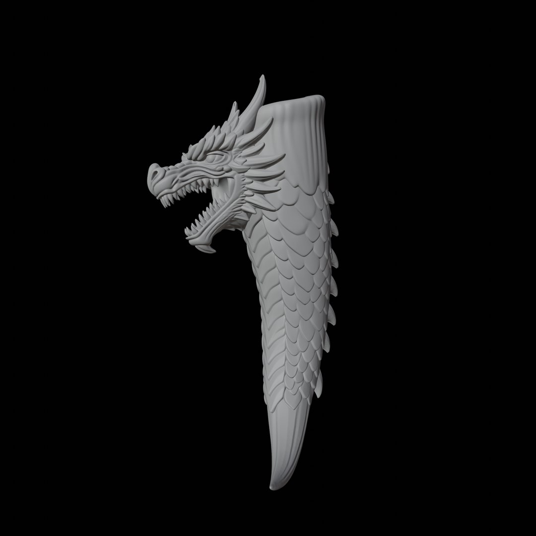 3D Model Dragon Drinking Horn 3D Print Model - TurboSquid 2510169