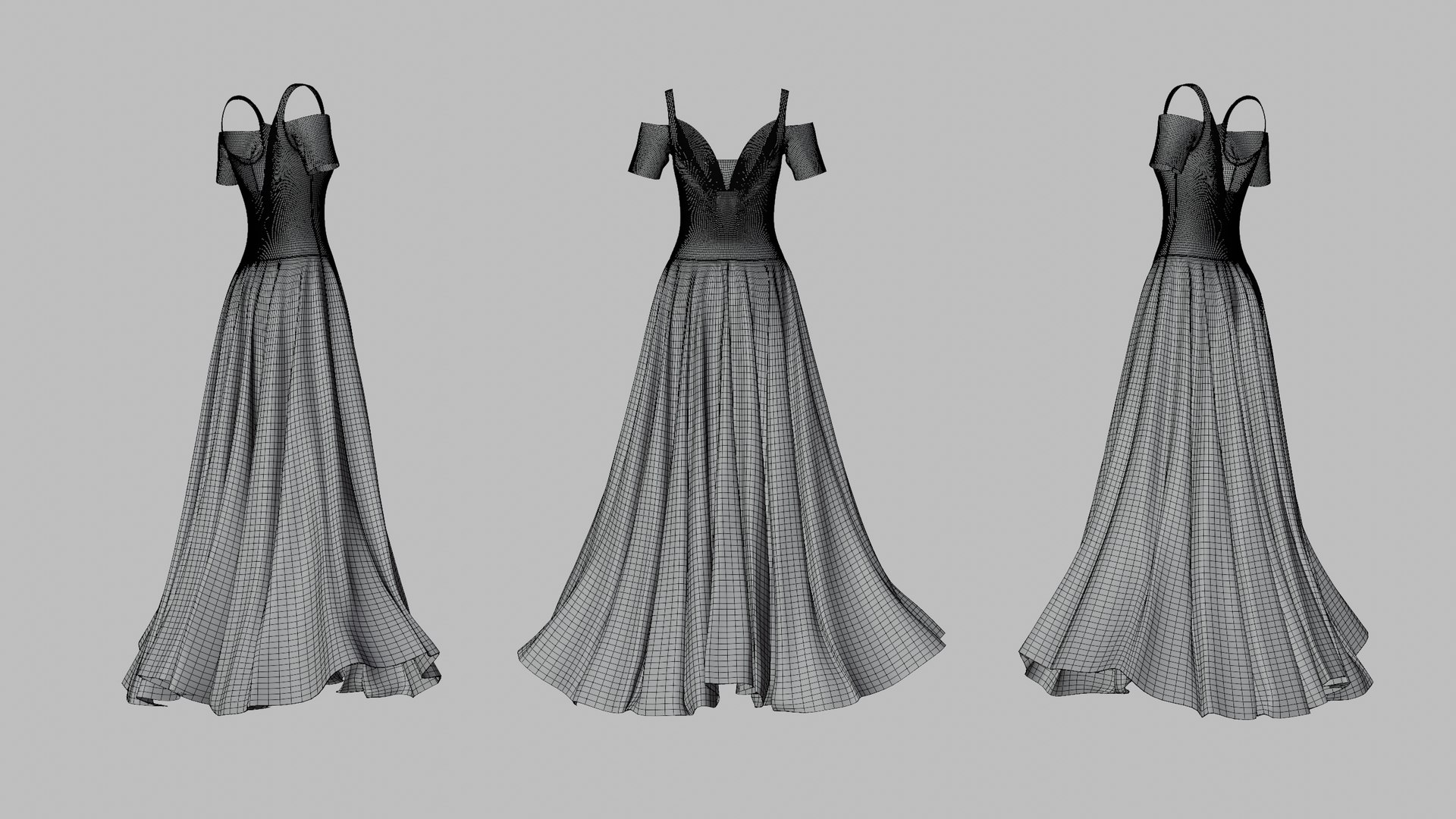 3D Model Dress 38 Selective Yellow - TurboSquid 2520399