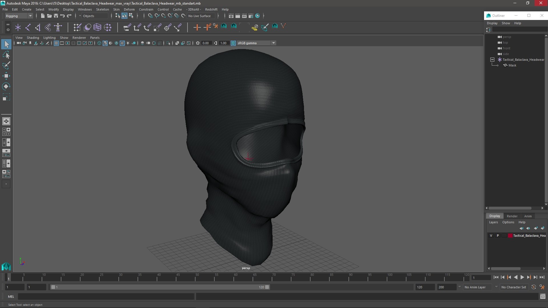 Tactical Balaclava Headwear 3D Model - TurboSquid 2198686