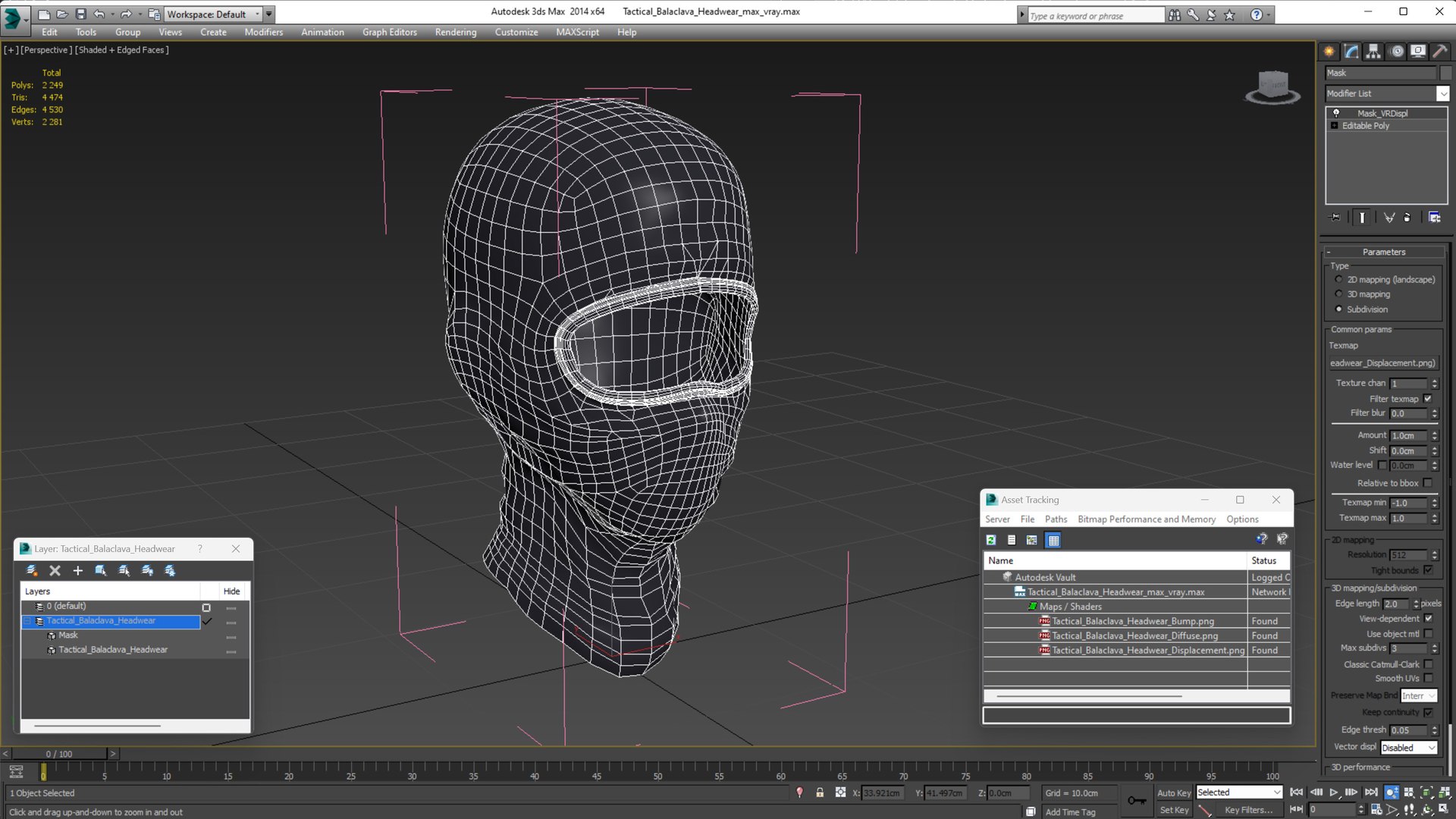 Tactical Balaclava Headwear 3D Model - TurboSquid 2198686