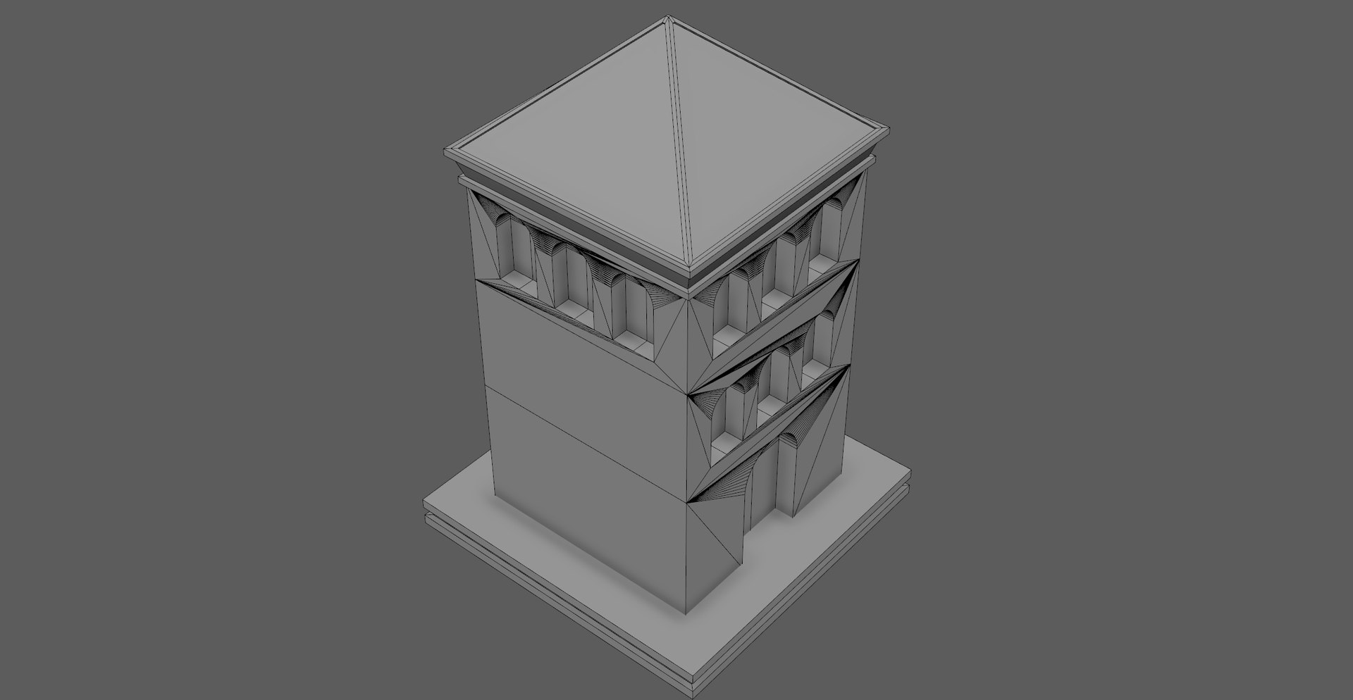 Free 3D Ancient Tower Building - TurboSquid 2264308