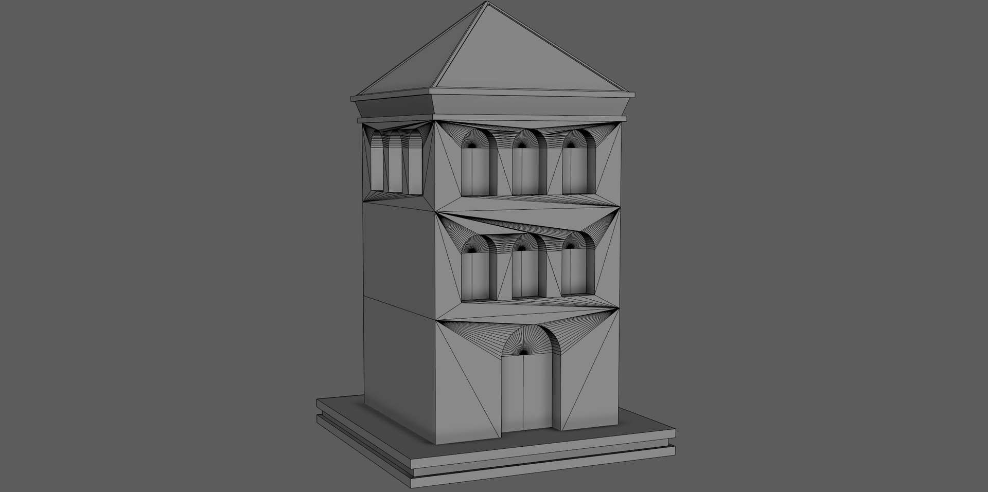 Free 3D Ancient Tower Building - TurboSquid 2264308