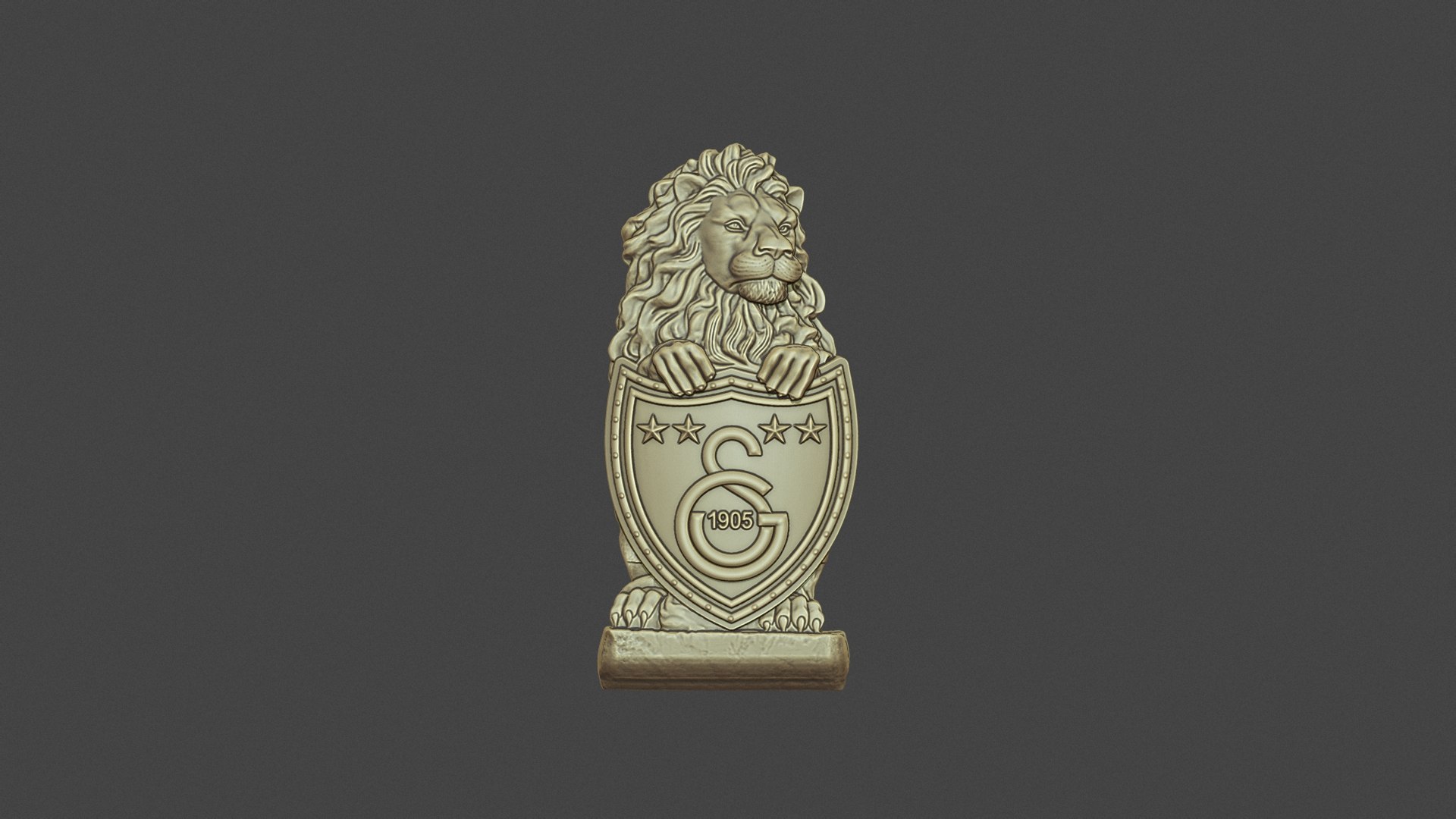 3D Galatasaray Football Club Logo Wall Art Model - TurboSquid 2334260