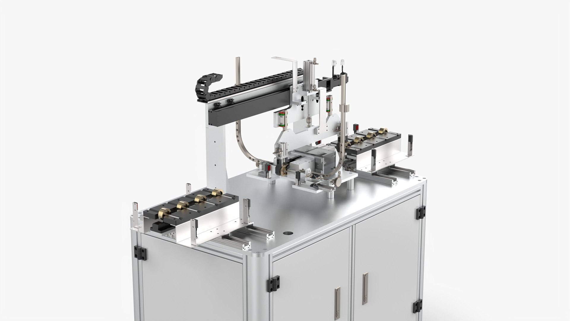 3D Model Automatic Permanent Magnet Rotor Spring Assembly Machine ...