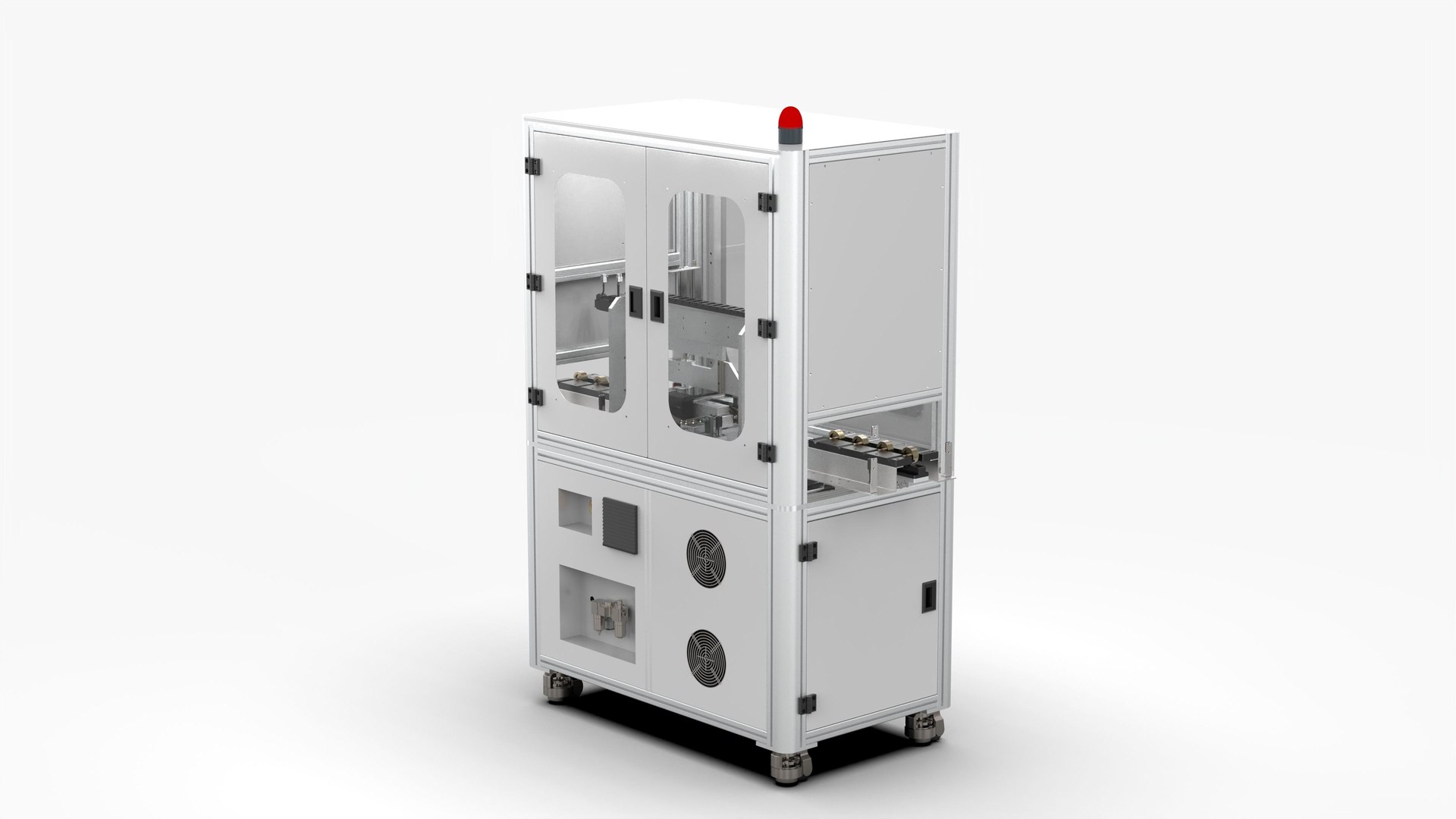 3D Model Automatic Permanent Magnet Rotor Spring Assembly Machine ...