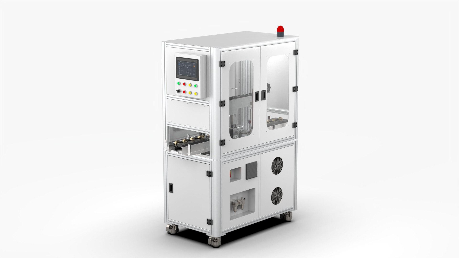 3D Model Automatic Permanent Magnet Rotor Spring Assembly Machine ...