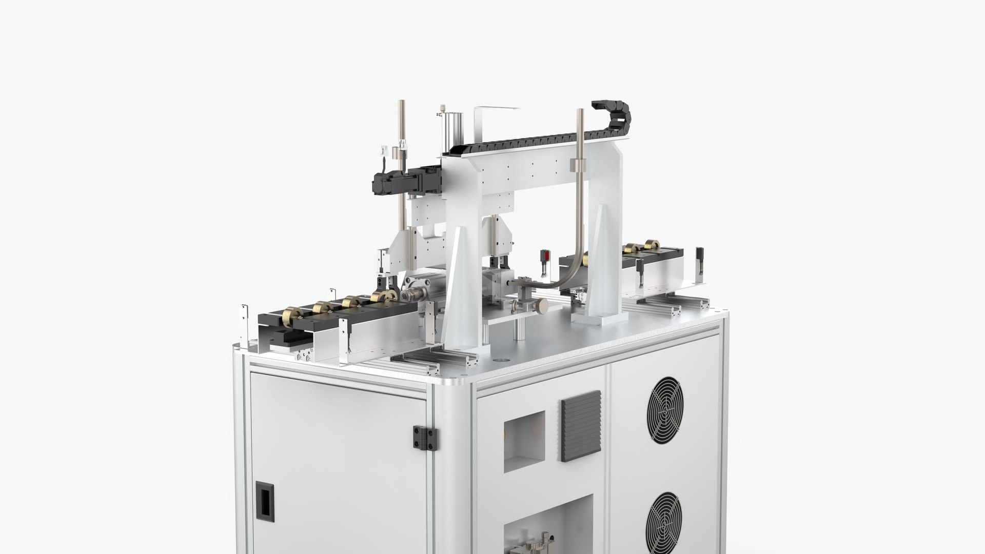 3D Model Automatic Permanent Magnet Rotor Spring Assembly Machine ...