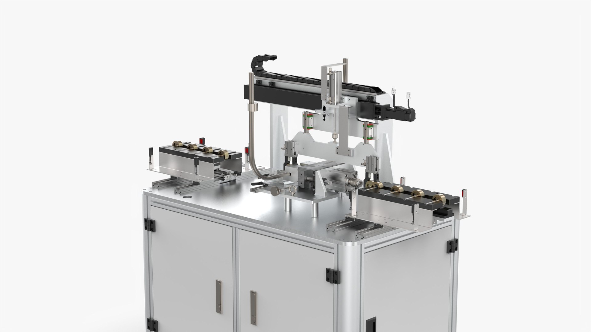 3D Model Automatic Permanent Magnet Rotor Spring Assembly Machine ...