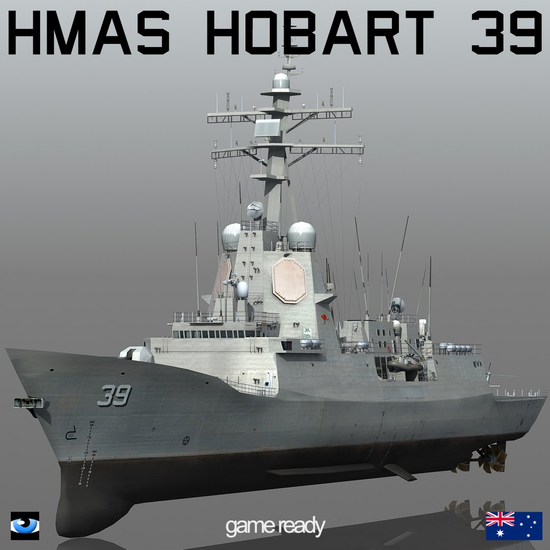 Hmas Hobart Class Destroyer 3D - TurboSquid 1327736