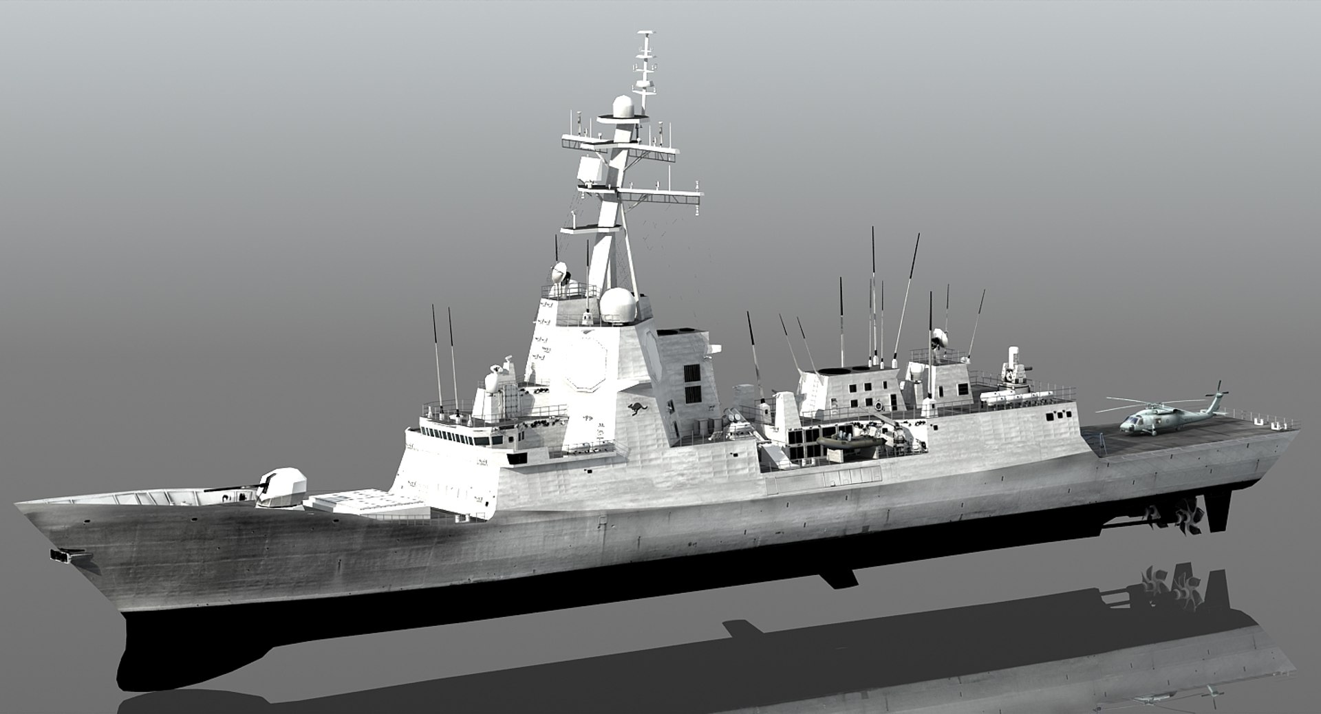 Hmas hobart class destroyer 3D - TurboSquid 1327736