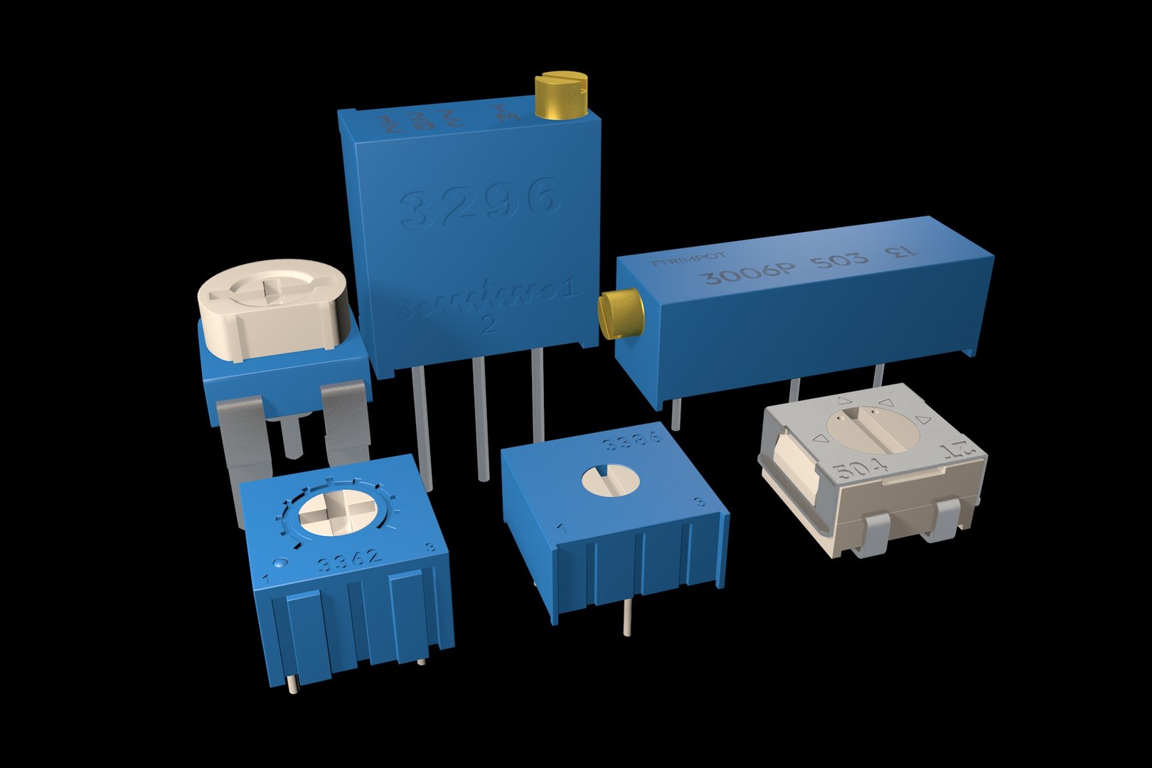 Trimpot Model - TurboSquid 1741030