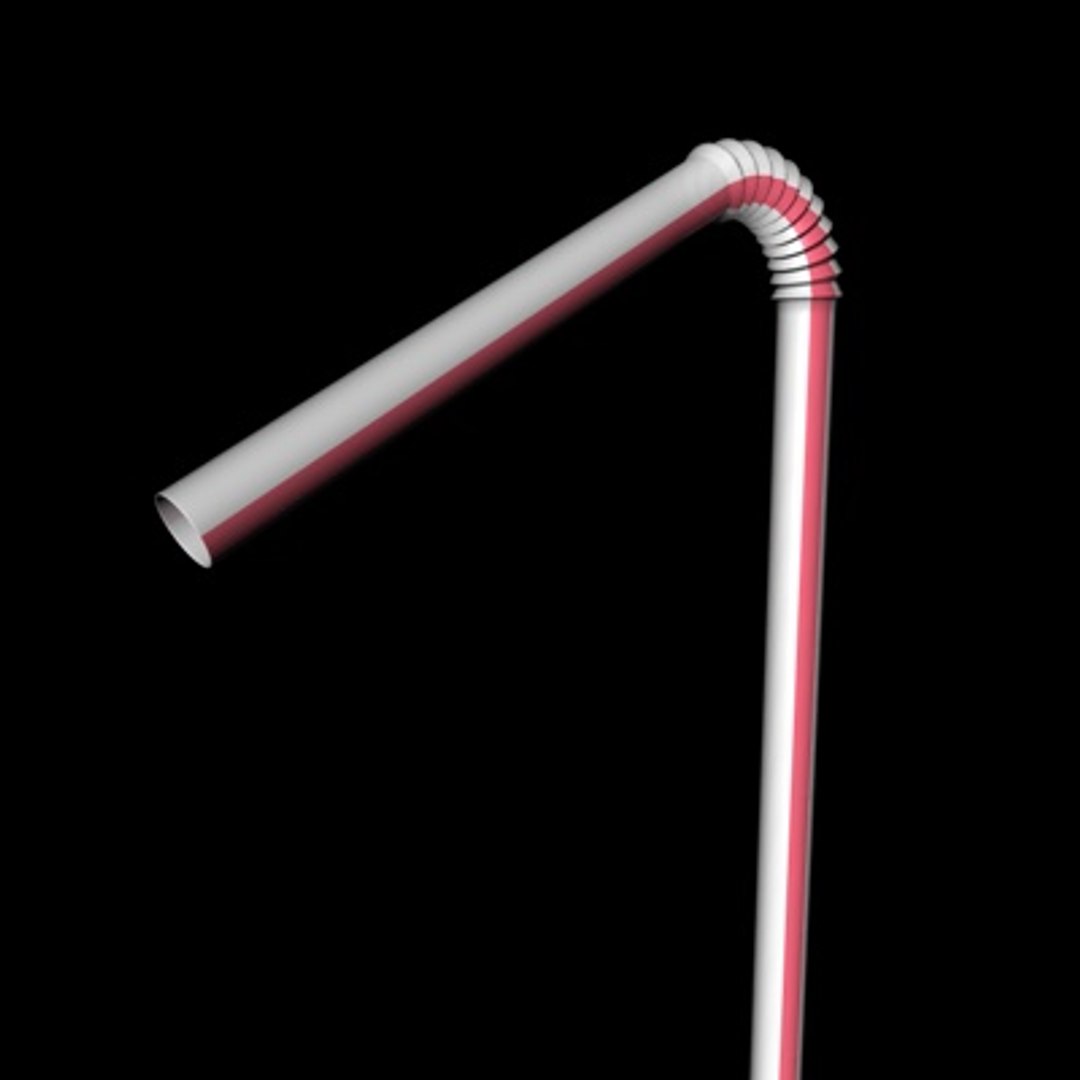 3d Model Straw Bend