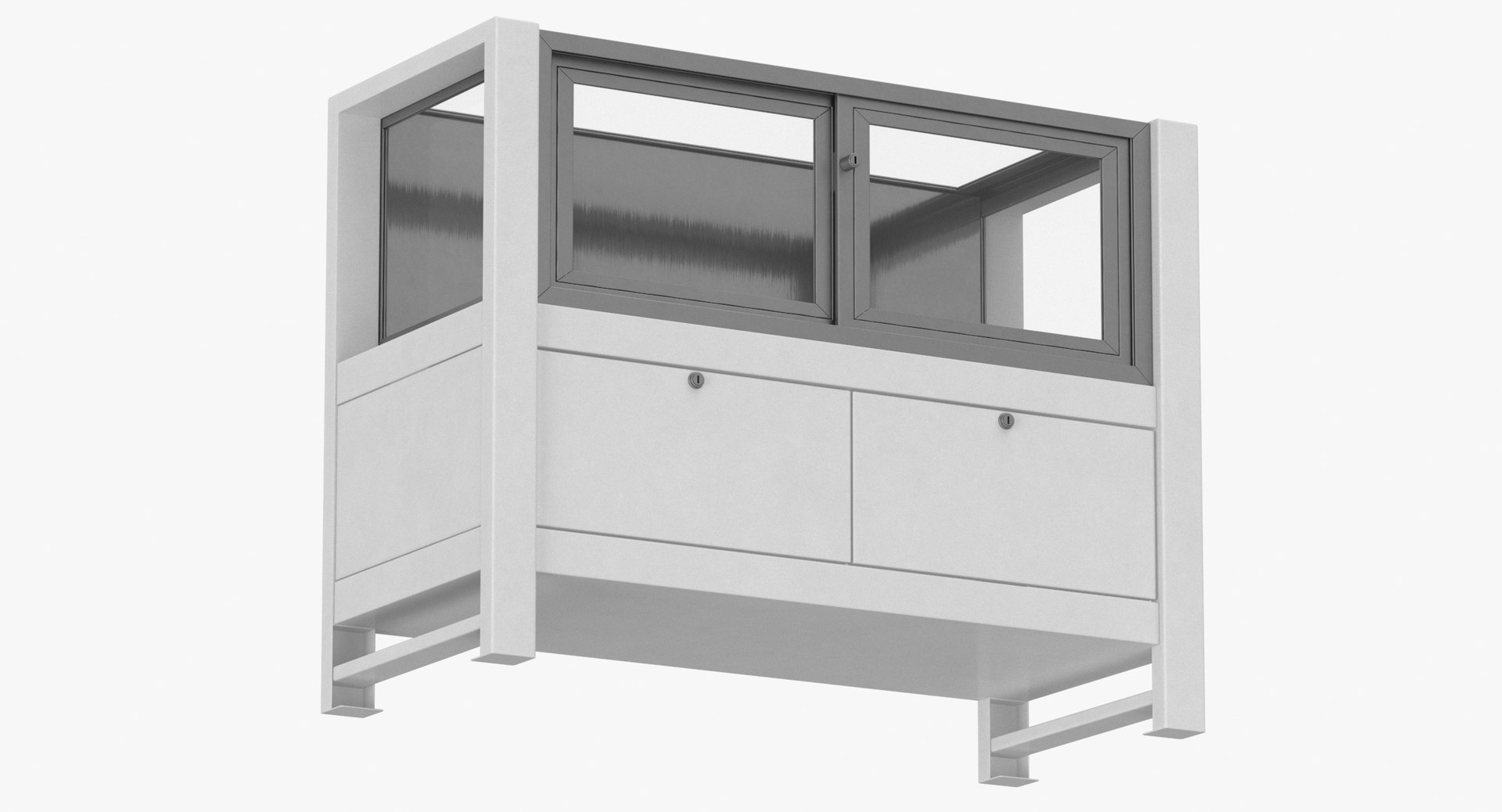 Glass Top Display Counter 02 3D Model - TurboSquid 1972746