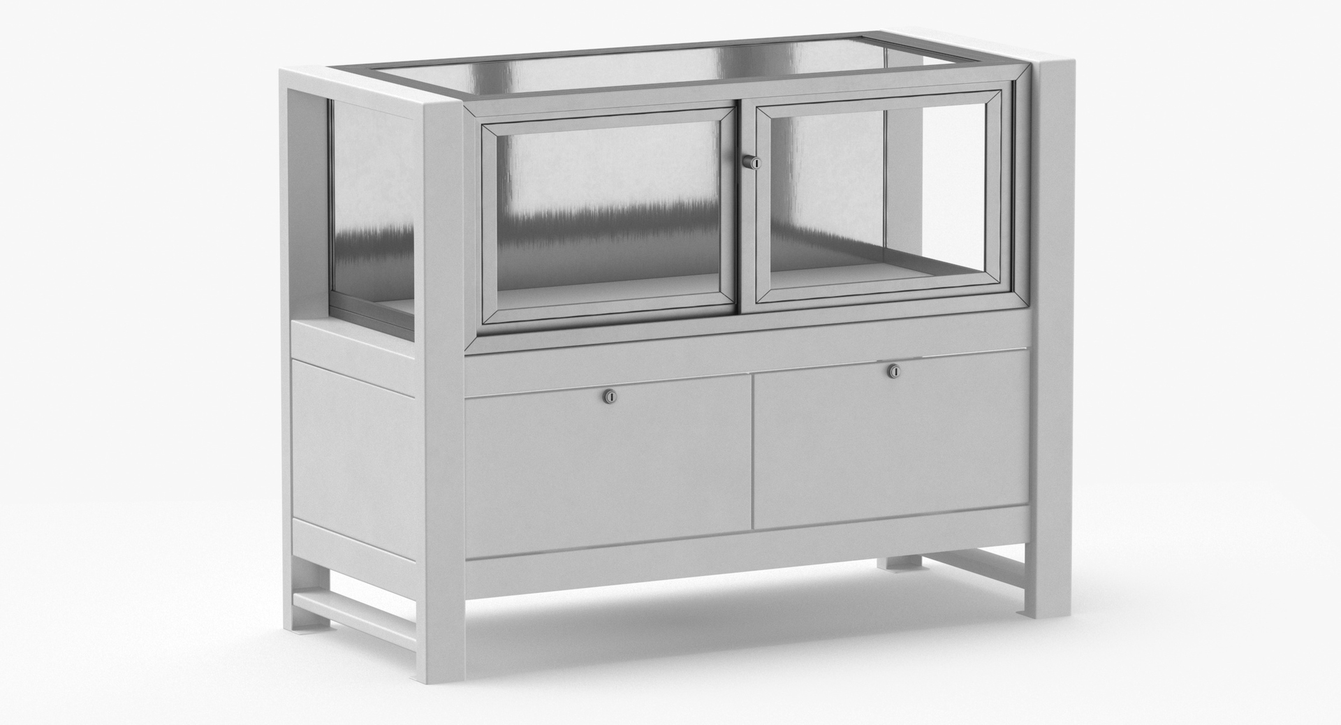 Glass Top Display Counter 02 3D Model - TurboSquid 1972746