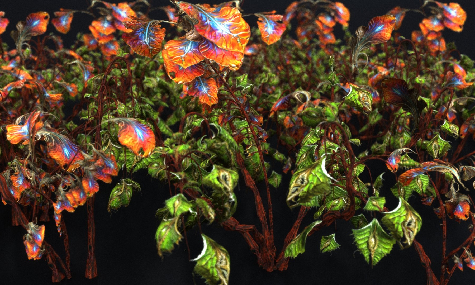 3D Alien Plants Animated Pack Model - TurboSquid 2178591