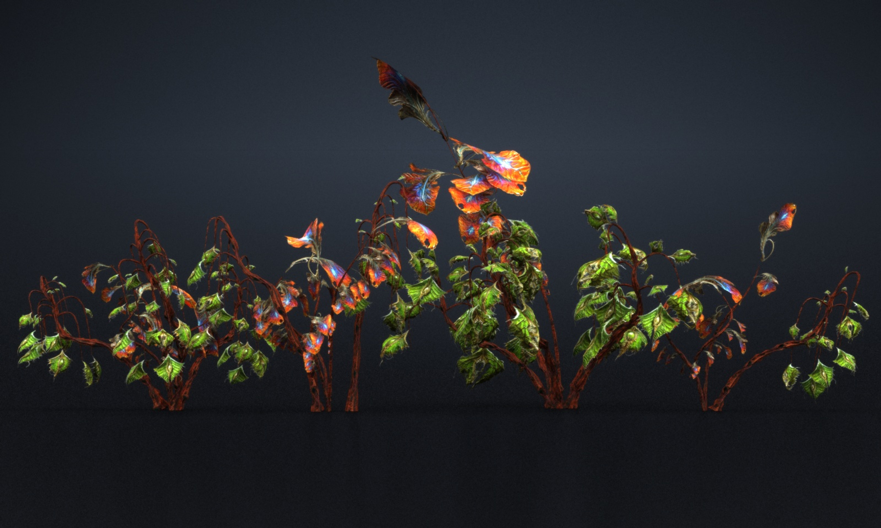 3D Alien Plants Animated Pack Model - TurboSquid 2178591