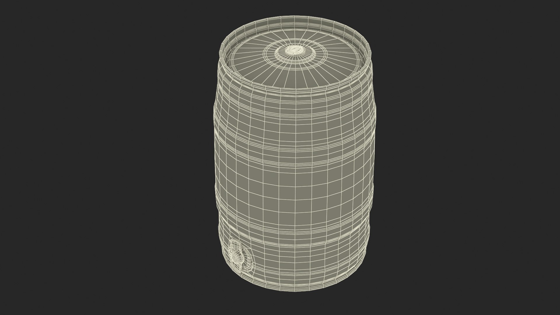 3D Model Generic Beer Keg With Tap Mockup - TurboSquid 2302369