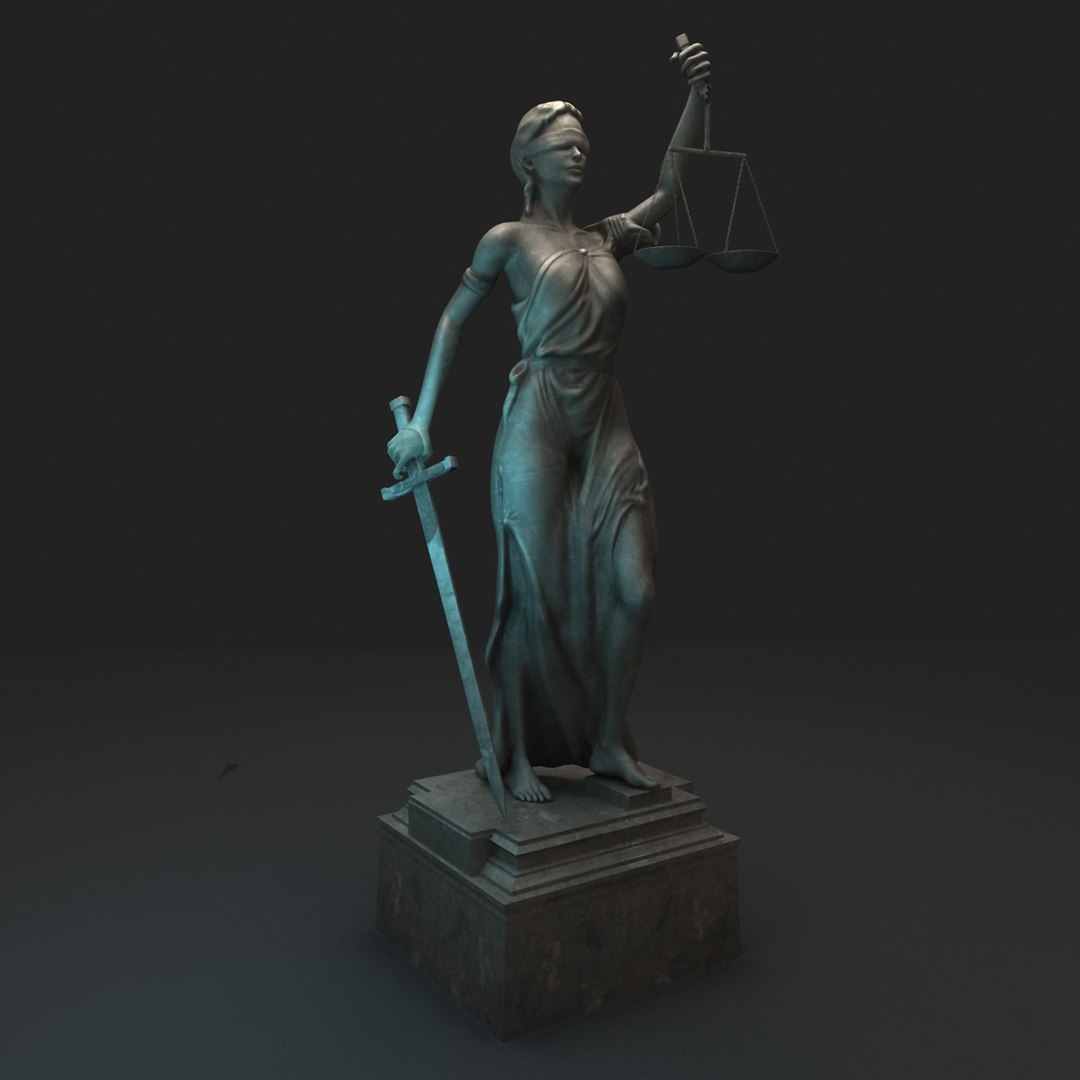 Lady Justice Themis 3d Max