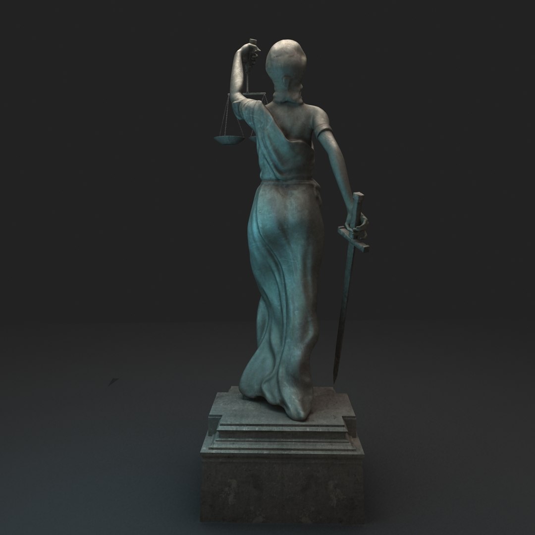 Lady Justice Themis 3d Max