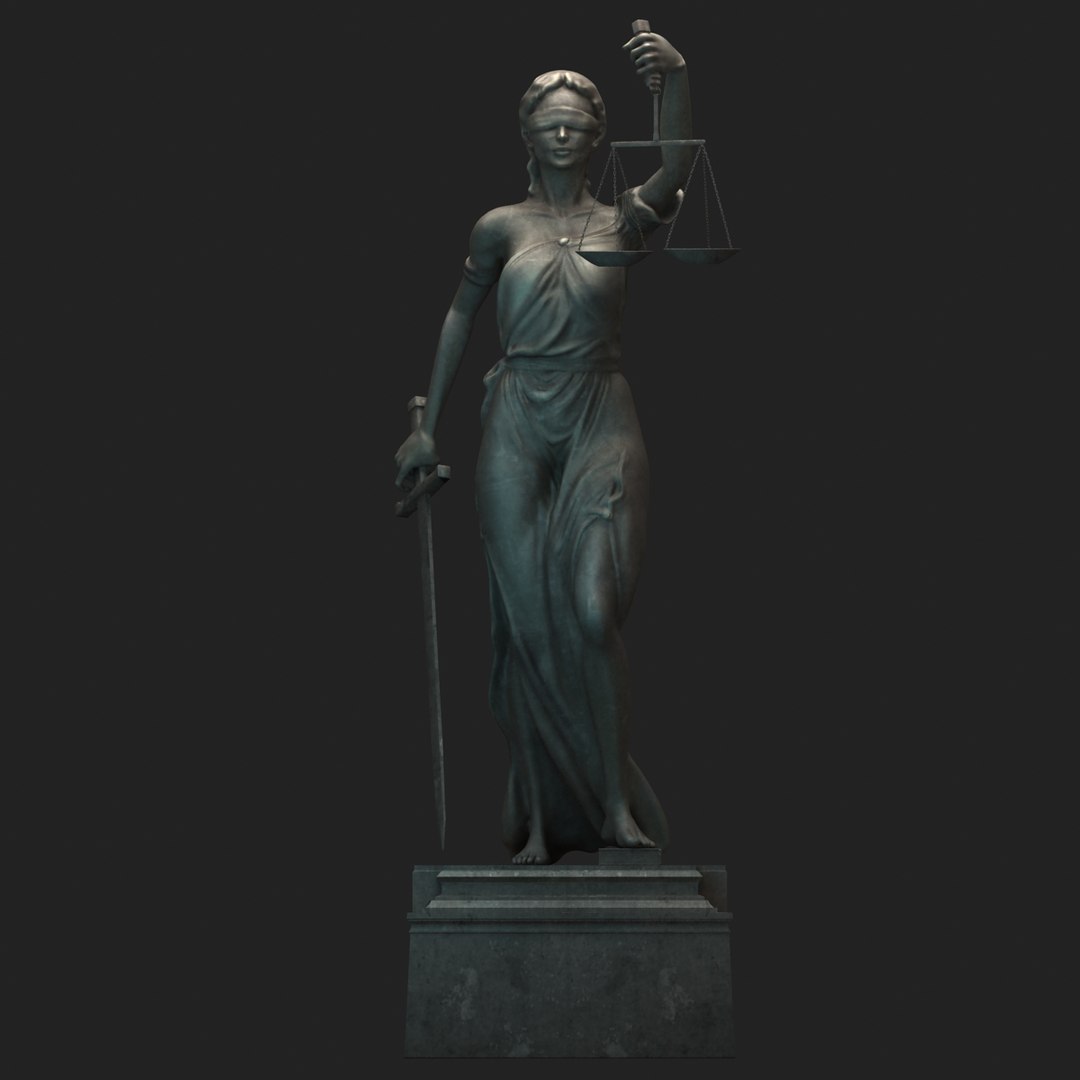 Lady Justice Themis 3d Max