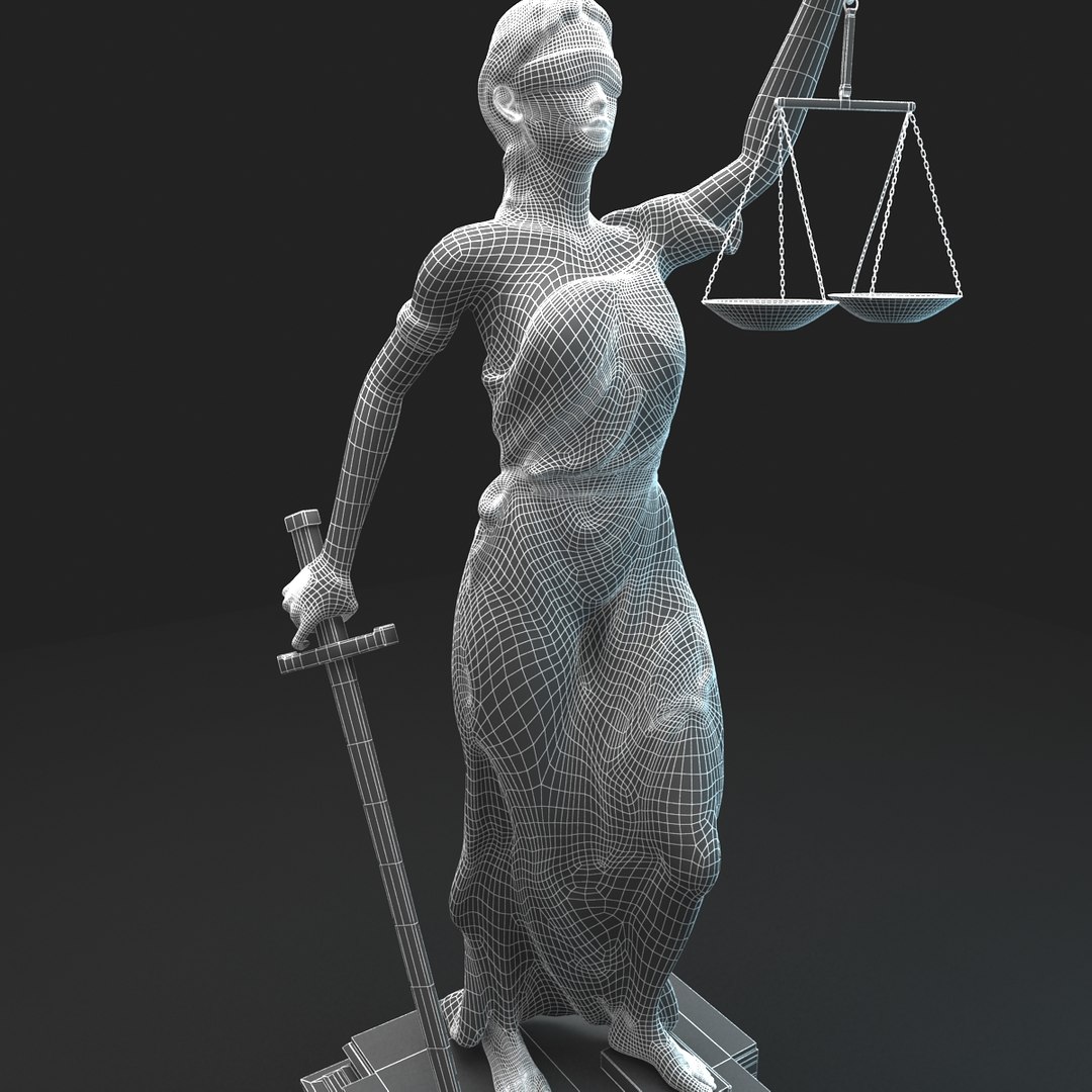Lady Justice Themis 3d Max