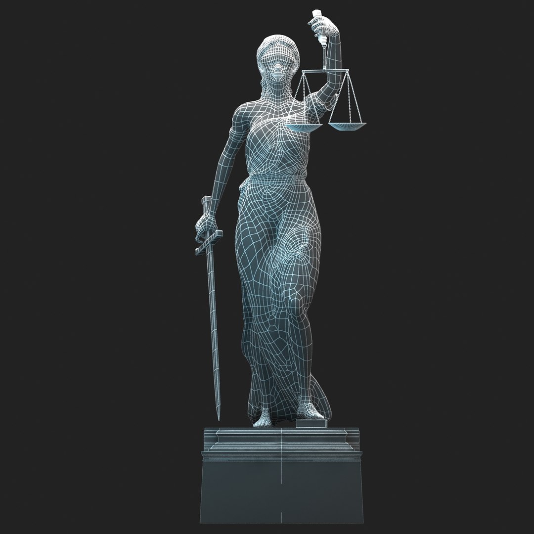 Lady Justice Themis 3d Max
