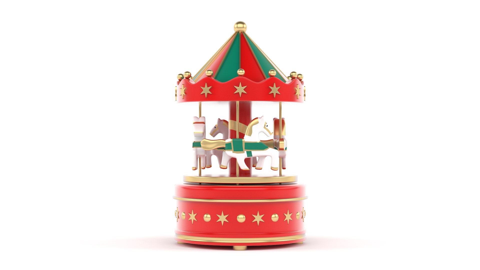 Carousel Music Box Model - TurboSquid 2203343