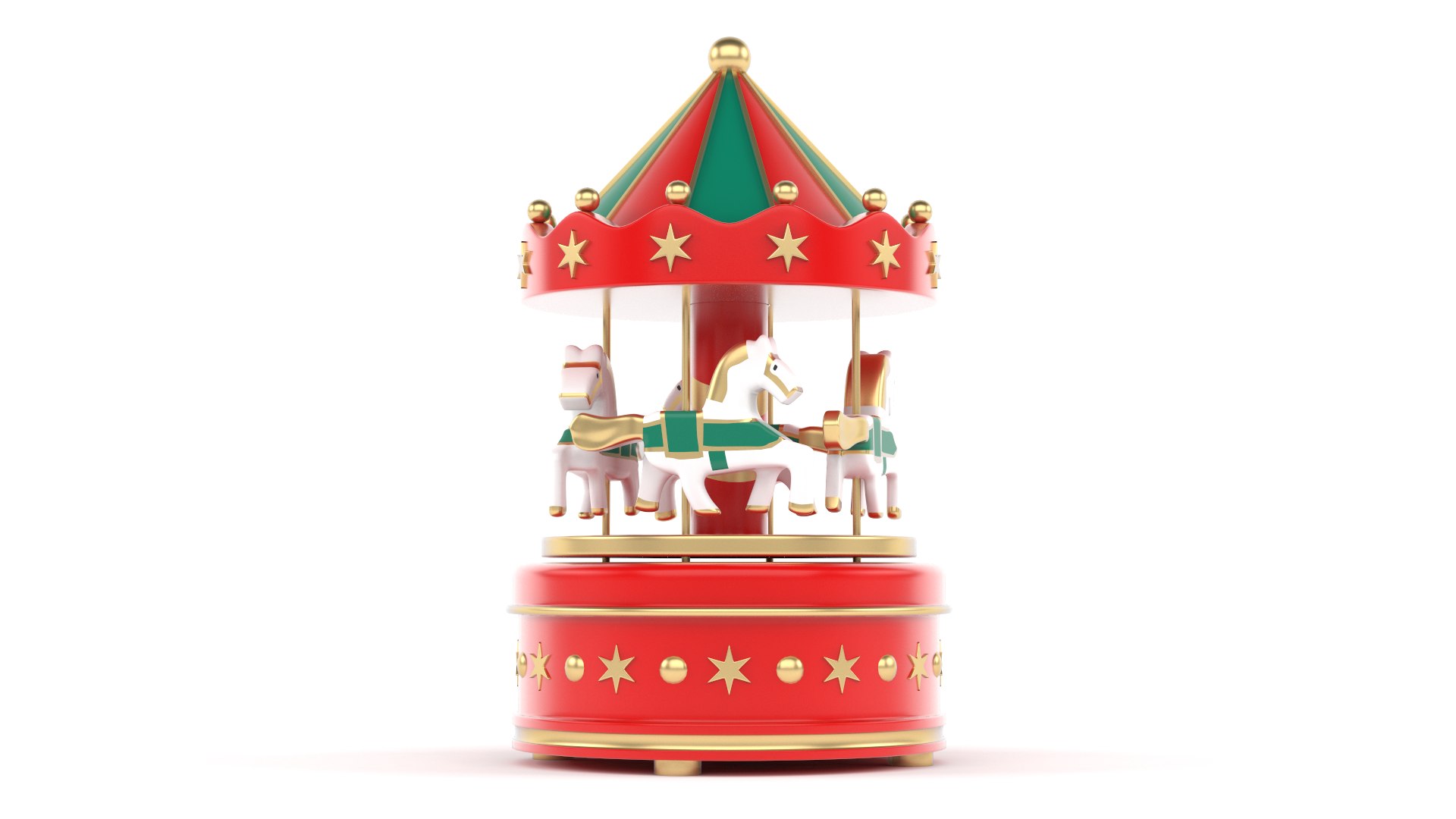 Carousel Music Box Model - TurboSquid 2203343
