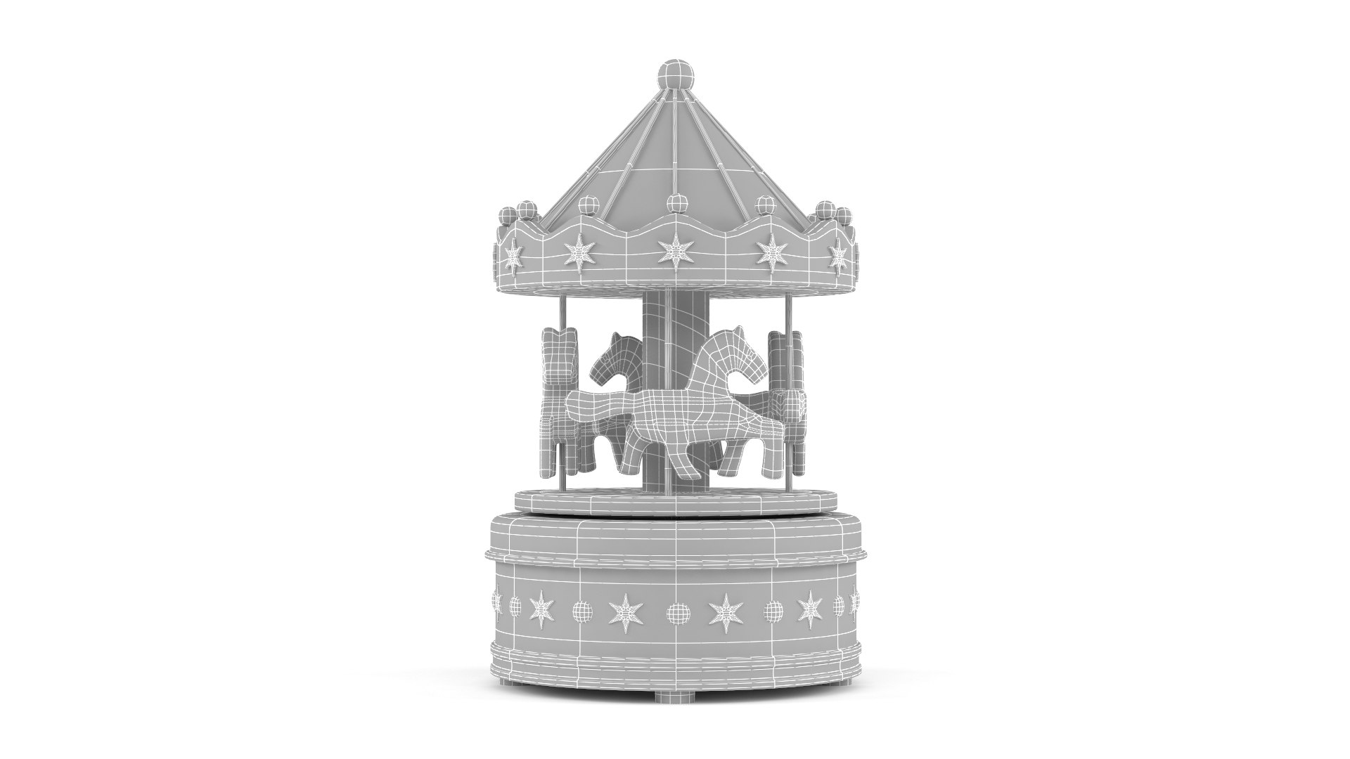 Carousel Music Box Model - TurboSquid 2203343
