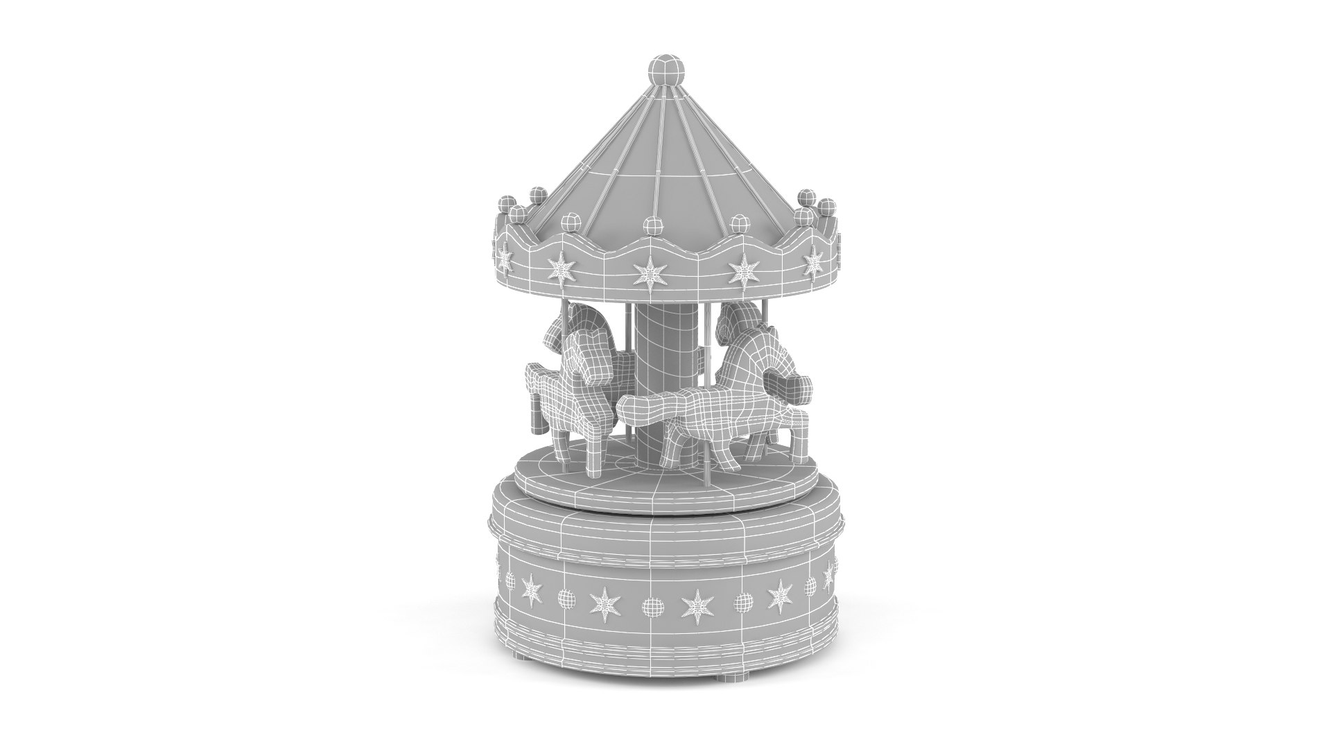 Carousel Music Box Model - TurboSquid 2203343