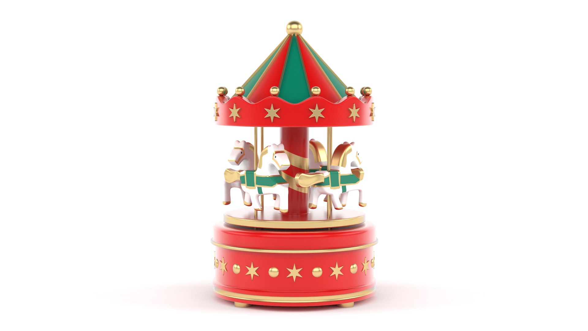 Carousel Music Box Model - TurboSquid 2203343