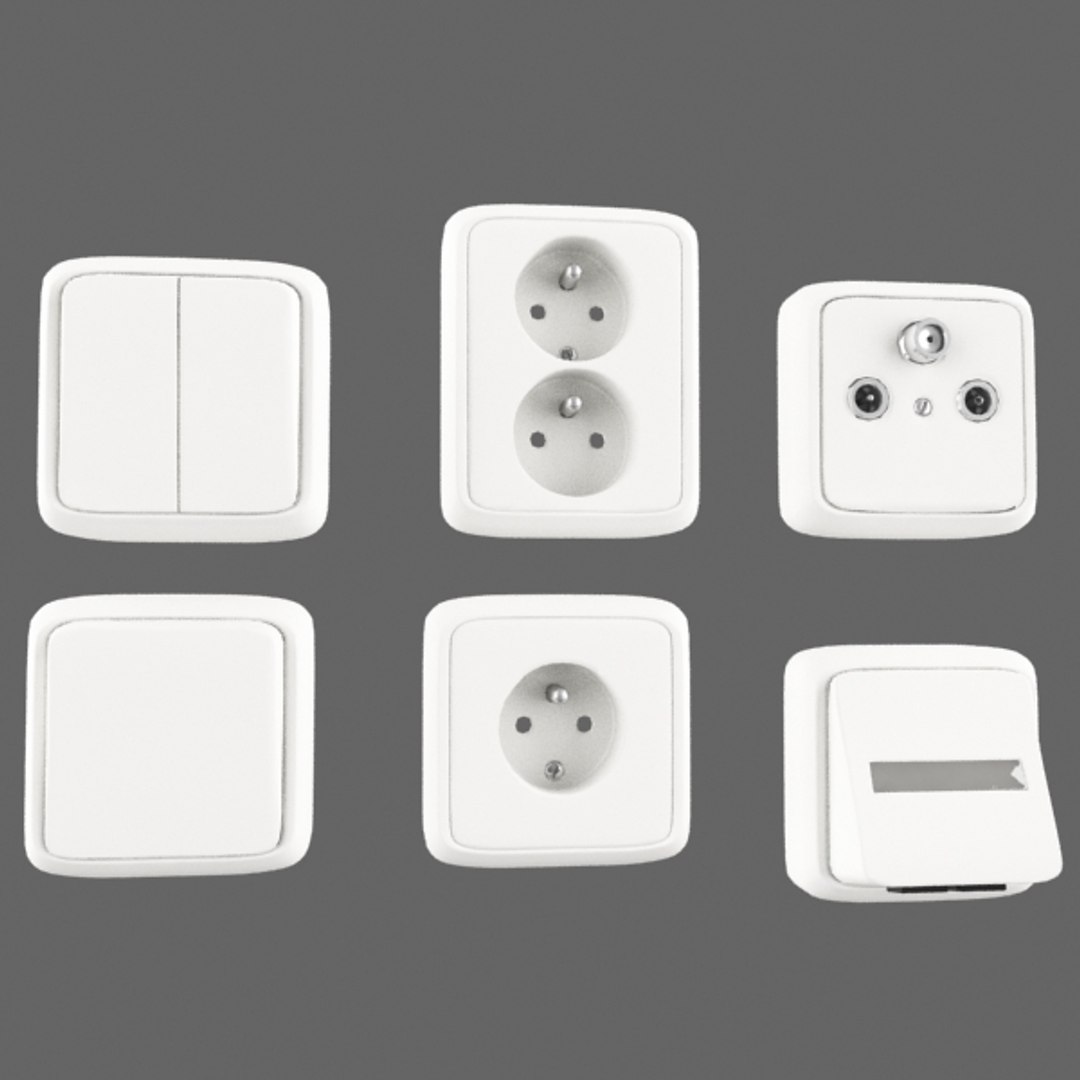 Interior Electrical Outlets 3d Model