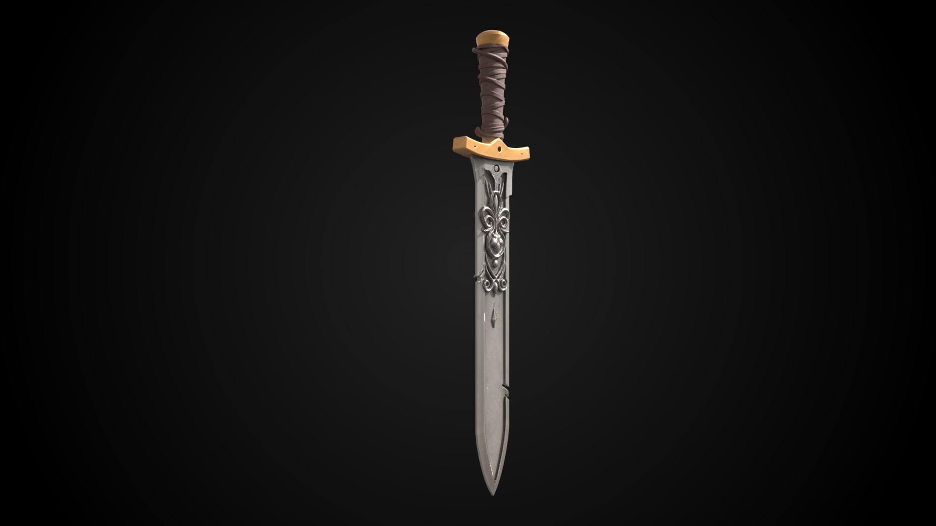 3D Stylized Knight Sword - Crusader Blade - Emberbane - TurboSquid 2426052
