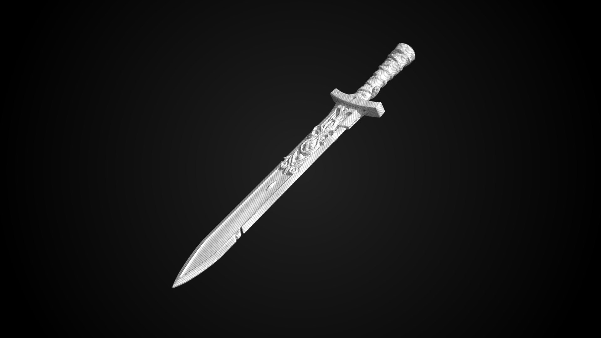 3D Stylized Knight Sword - Crusader Blade - Emberbane - TurboSquid 2426052