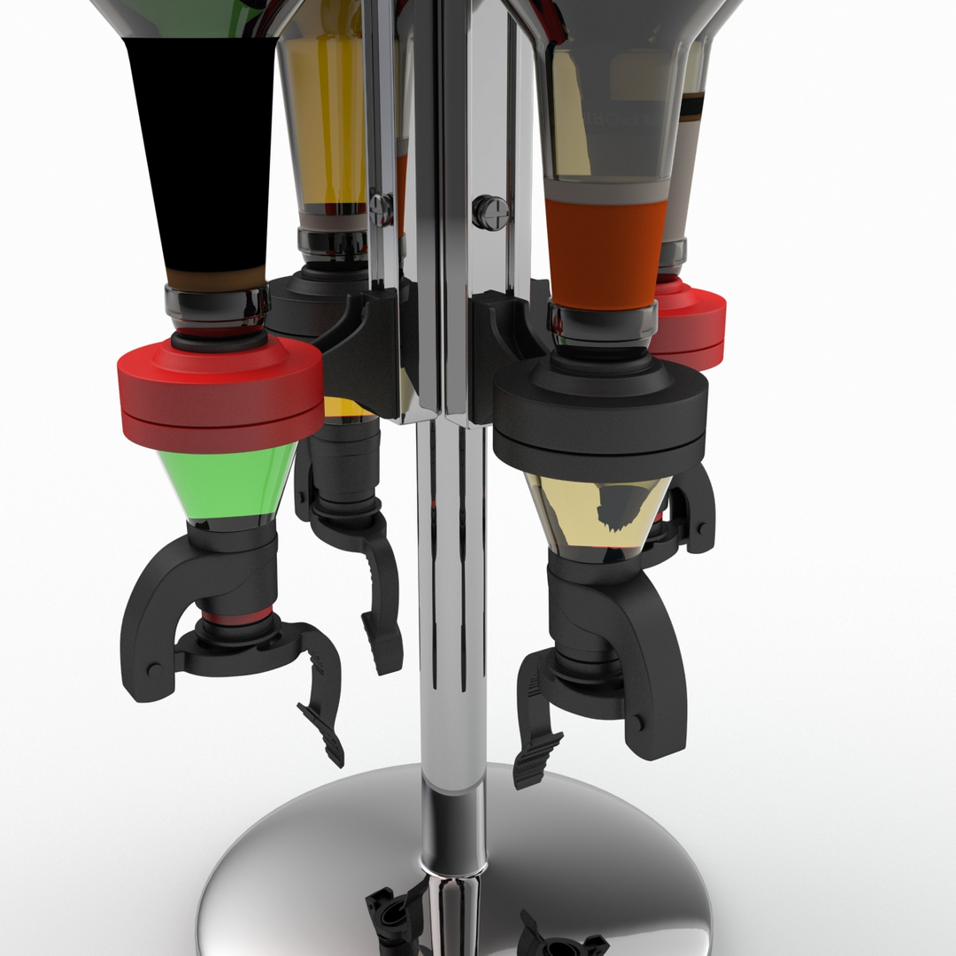 rotating bar butler 3d model