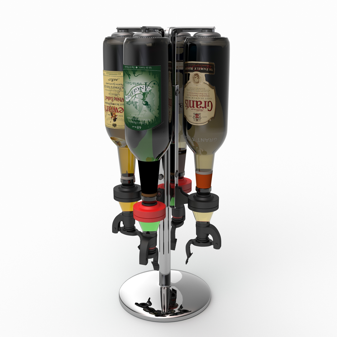 rotating bar butler 3d model