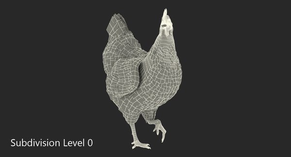 3D model brown chicken rigged | 1148975 | TurboSquid