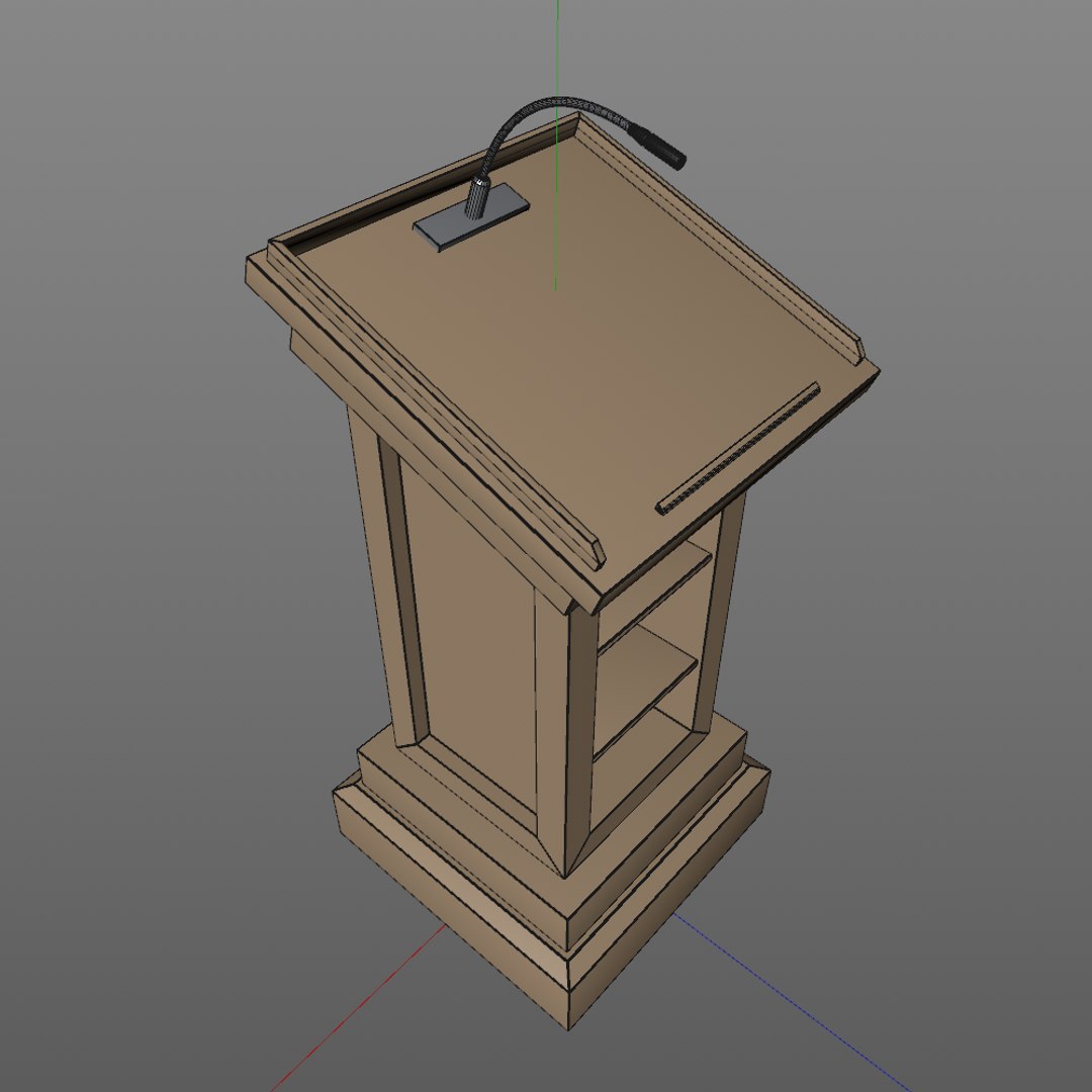 3D Podium Model - TurboSquid 1201533