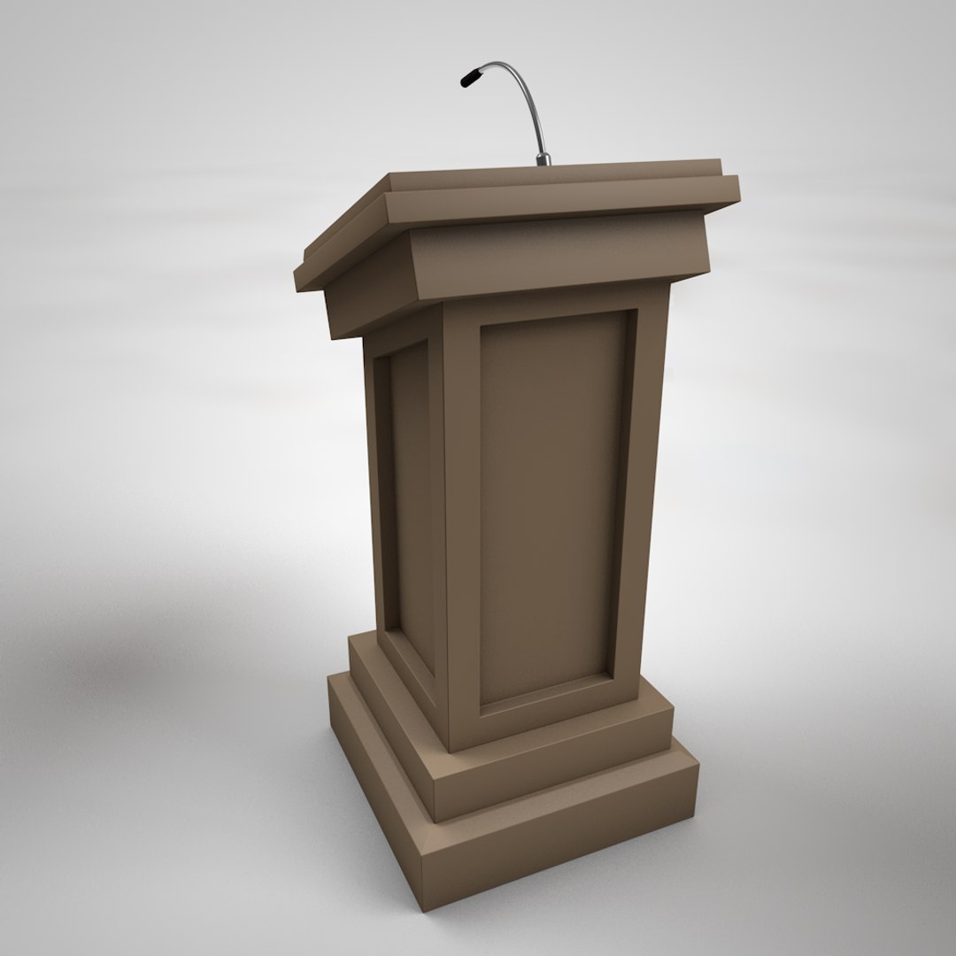 3D Podium Model - TurboSquid 1201533