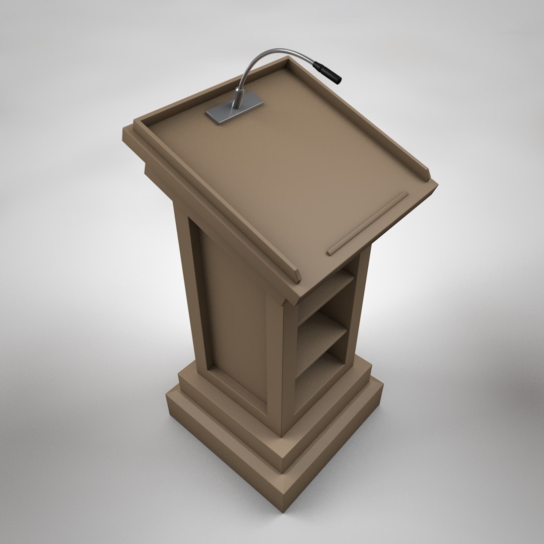 3D Podium Model - TurboSquid 1201533