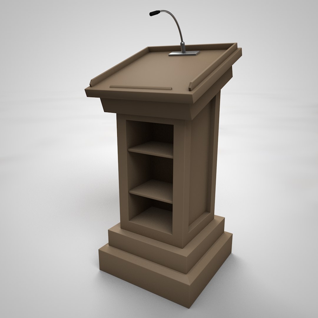 3D Podium Model - TurboSquid 1201533