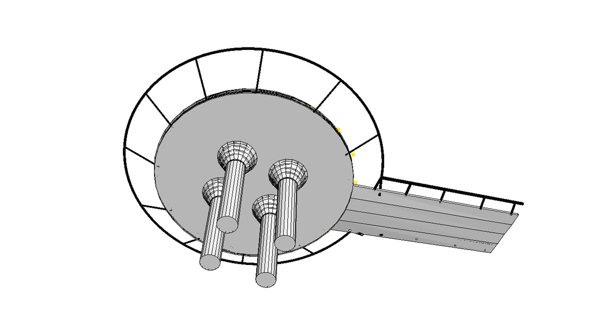Helipad Architecture 3D Model - TurboSquid 1424790