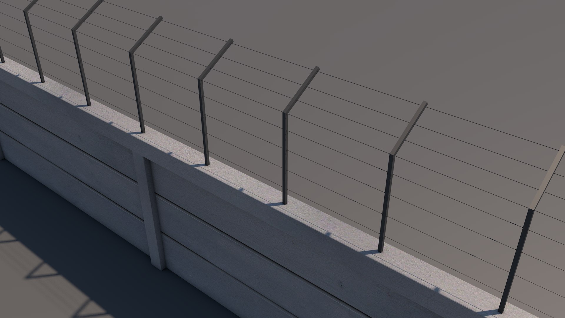 3D Model Prison Fence - TurboSquid 2519349