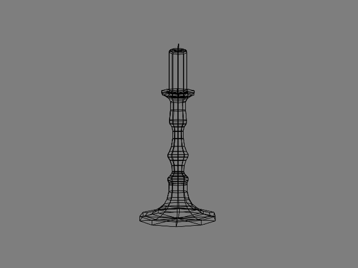 3d Model Candle Candlestick