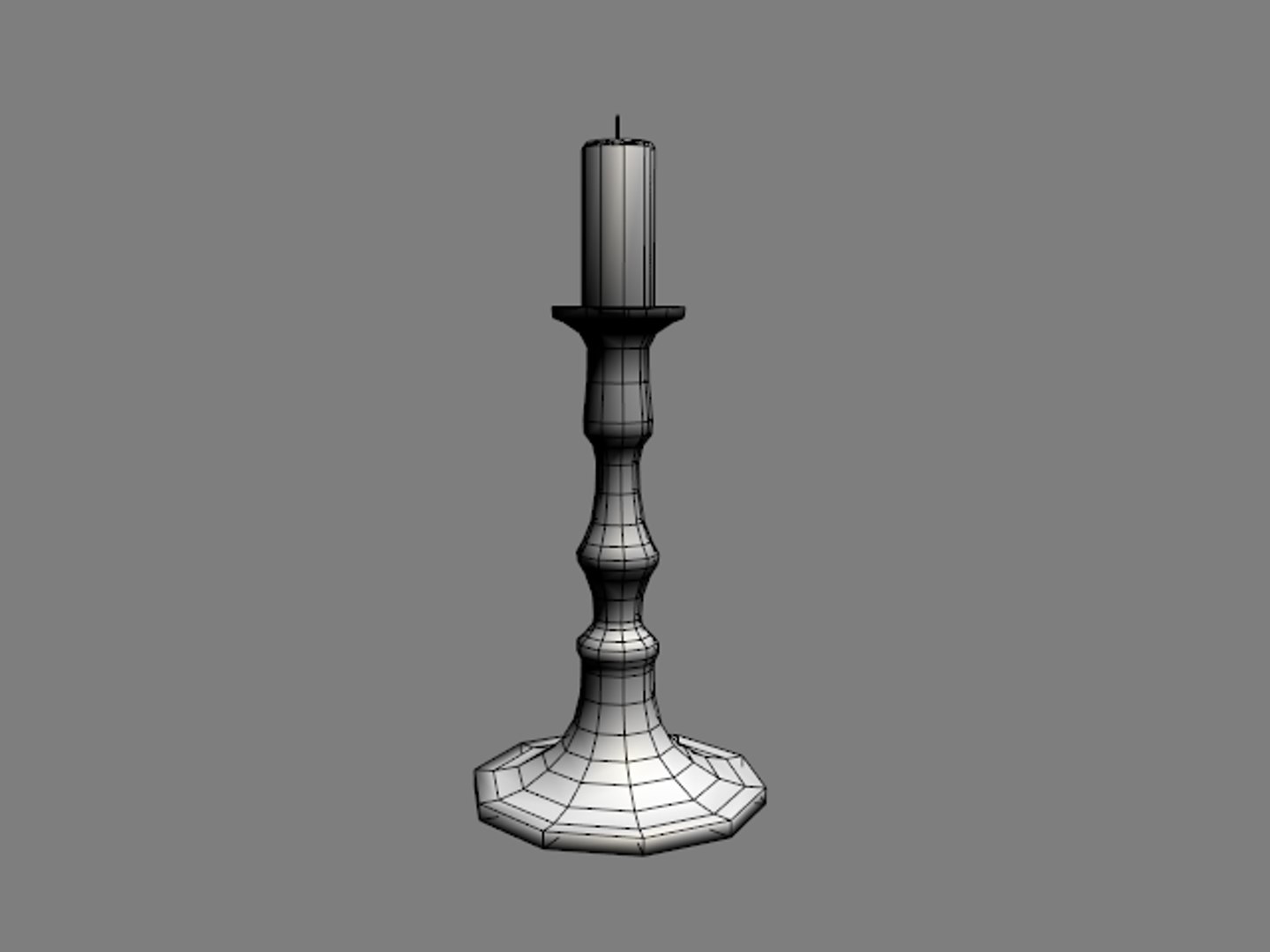 3d Model Candle Candlestick
