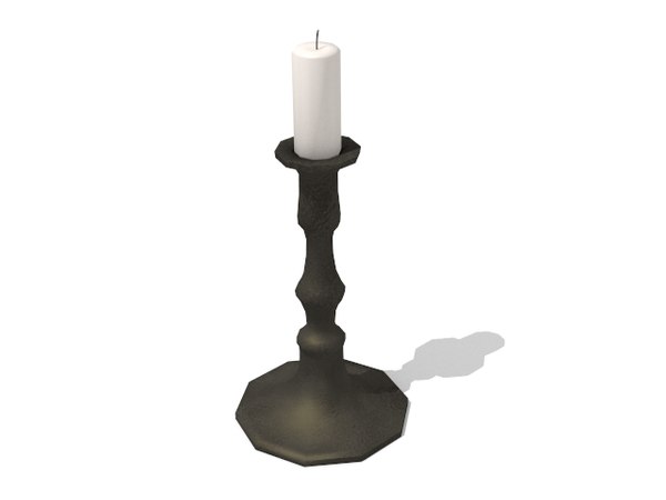 Free Blender Candle Models | TurboSquid